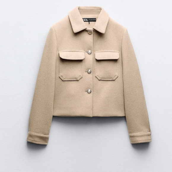 Zara | Jackets & Coats | Zara Womens Short Wool Jacket | Poshmark